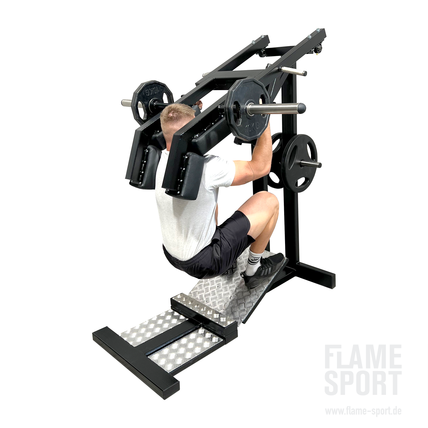 Front Squat and Calf Raises Machine (2R) FLAME SPORT - FLAME SPORT ...