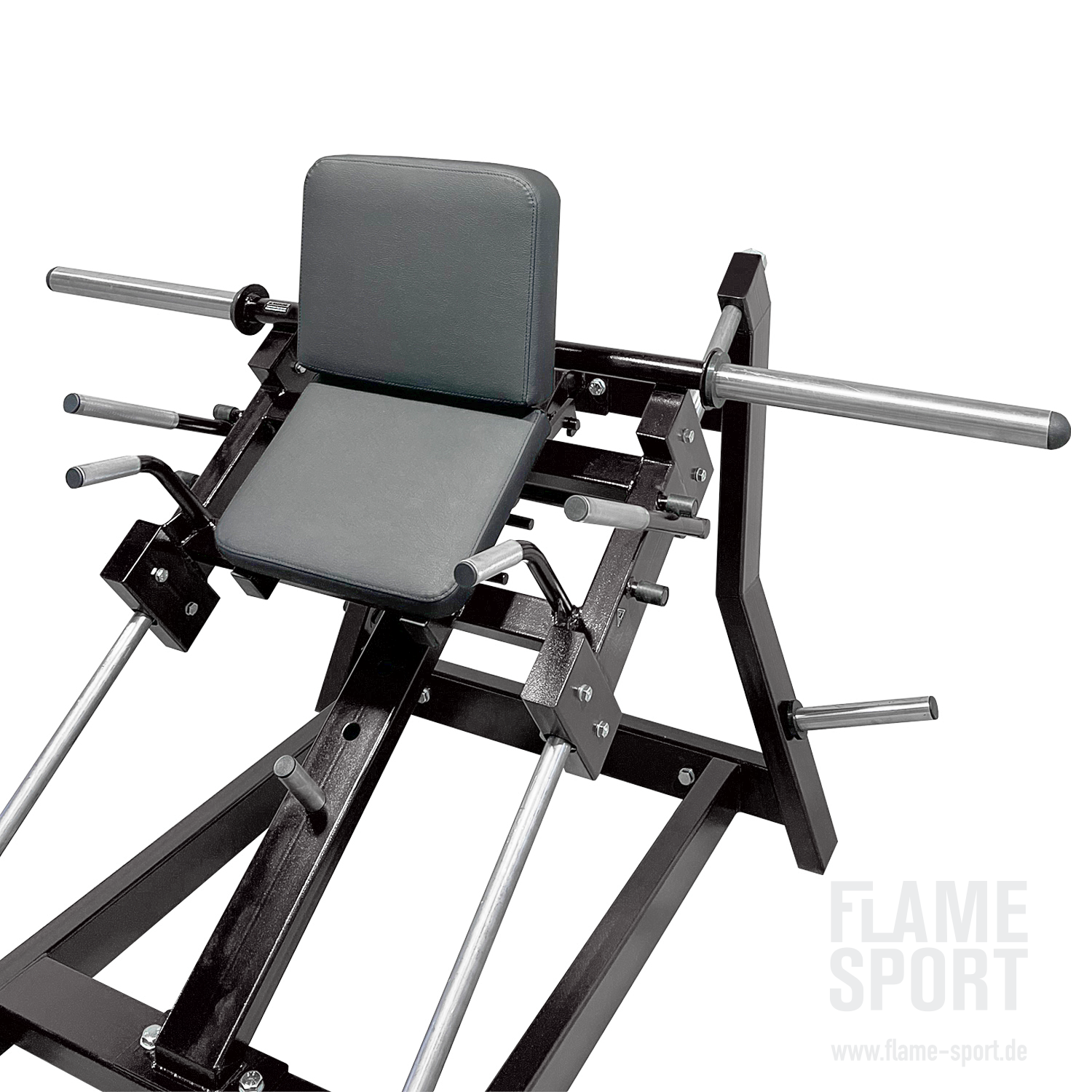 Seated Hack Squat Machine / Hackenschmidt (1DXX) FLAME SPORT - FLAME ...