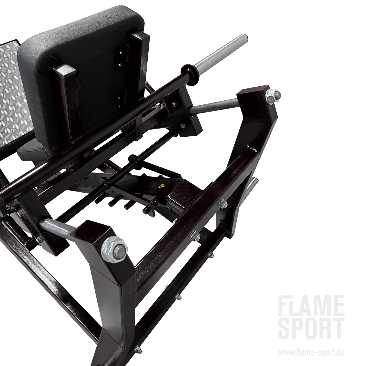 Seated Hack Squat Machine (1DXX) with adjustable foot platform - FLAME ...