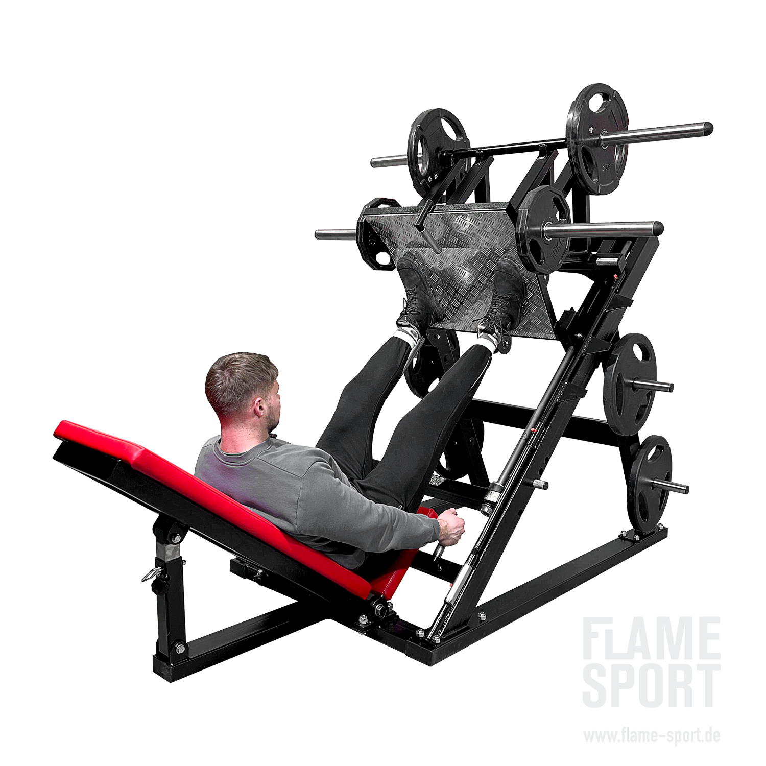 Die Beinpresse, mit einem 45-Grad-Winkel (3D) FLAME SPORT - FLAME SPORT ...