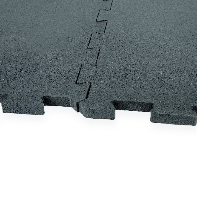 Puzzle Rubber Gym Flooring | Grey (1 m²) - FLAME SPORT - Professional ...