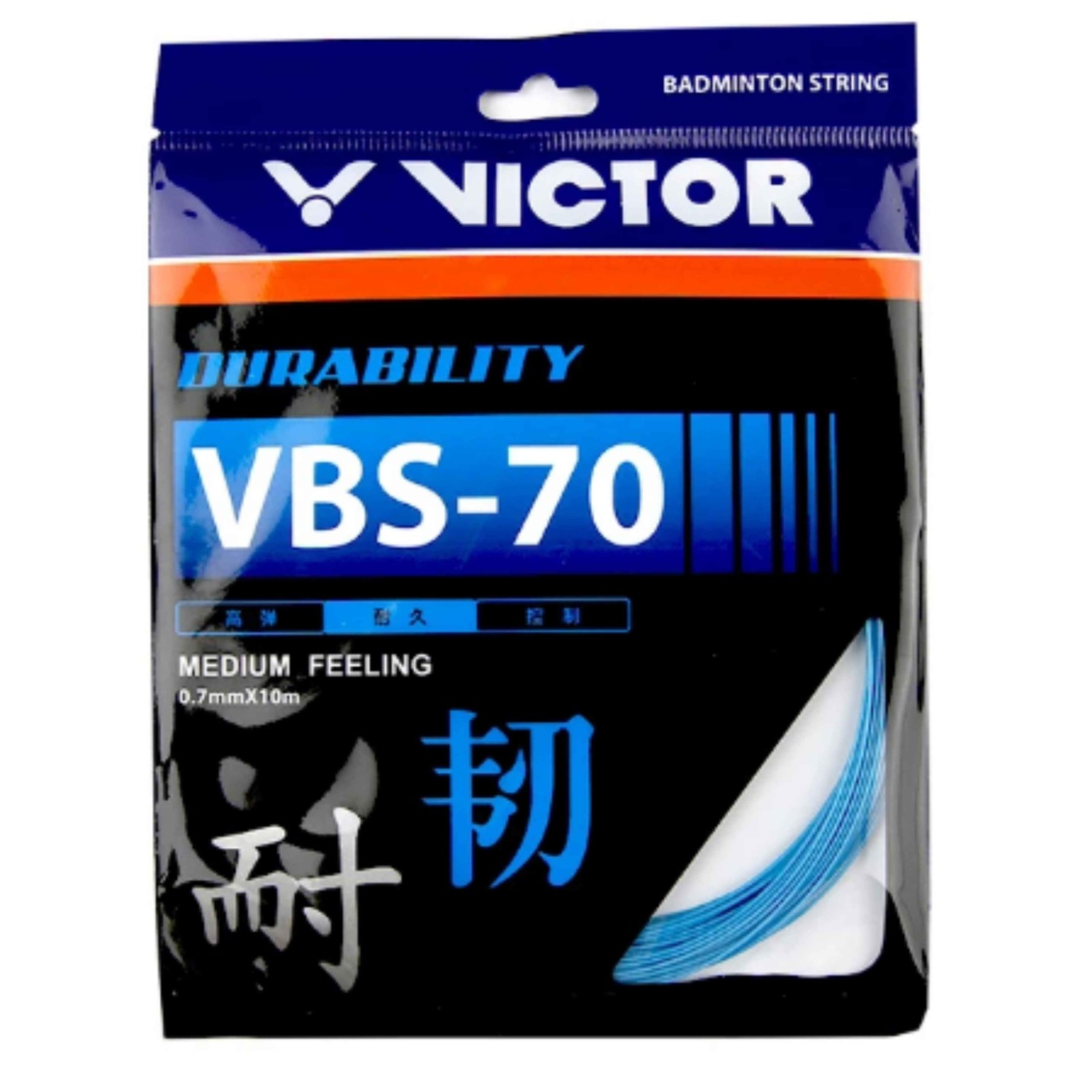 Victor VBS-70 Blue 0,70 mm - 10 meter - KW FLEX Racket specialist
