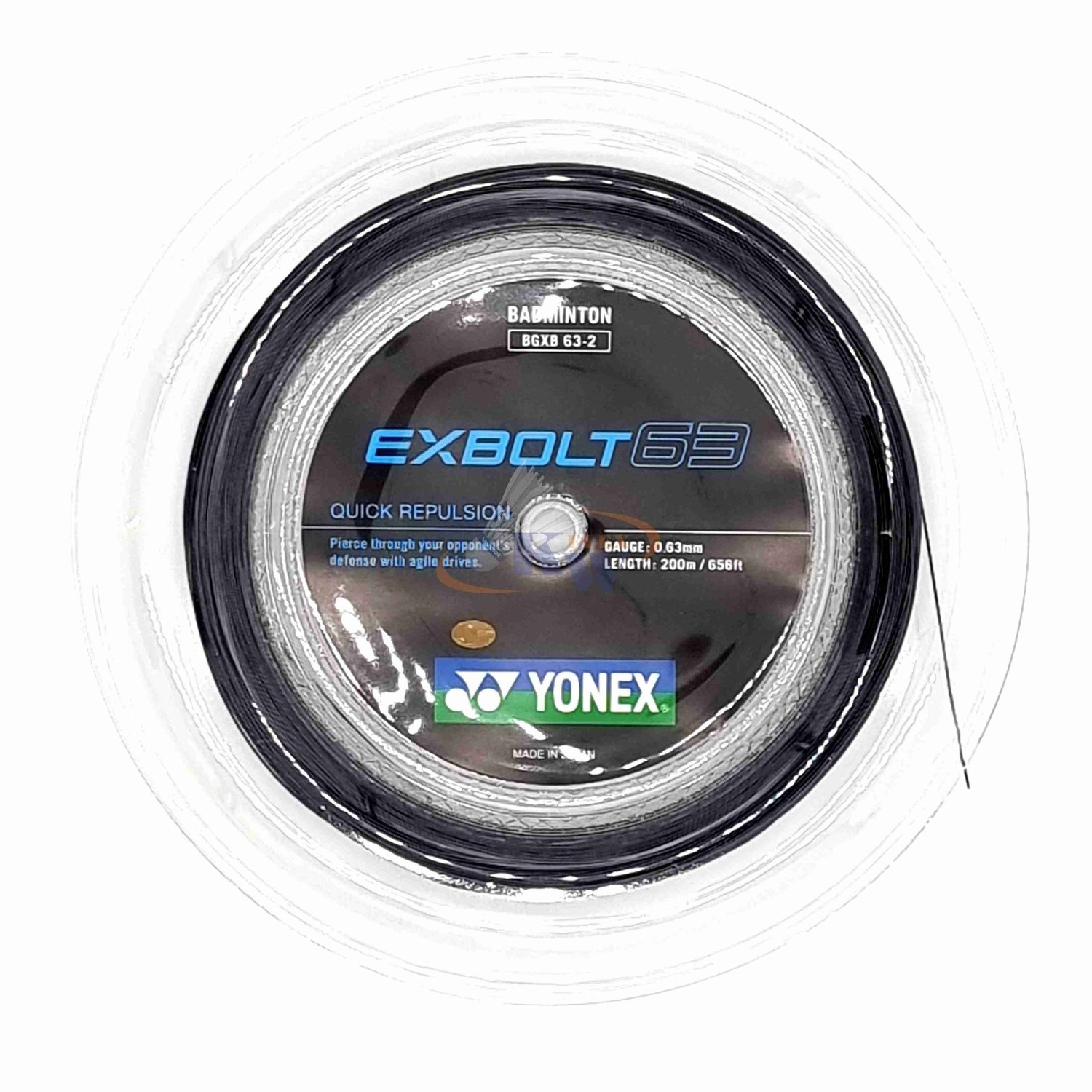 Yonex Exbolt 63 Black - 10 meter - KW FLEX Racket specialist