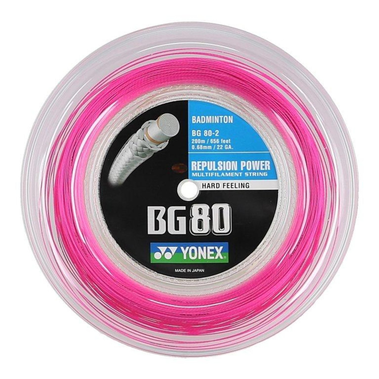 Yonex BG 80 Pink - 10 meter - KW FLEX Racket specialist
