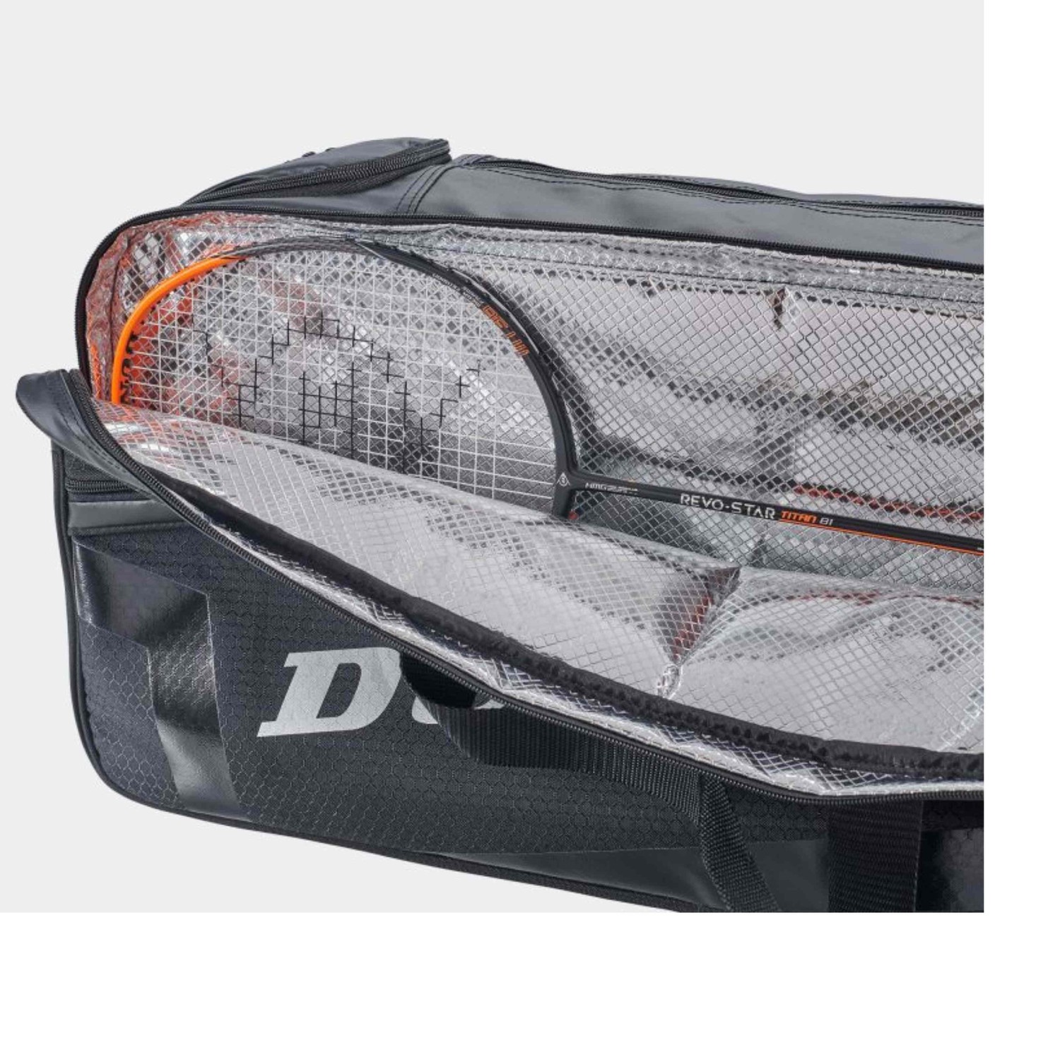 Dunlop D Bac Elite rectangular bag Black - KW FLEX Racket specialist