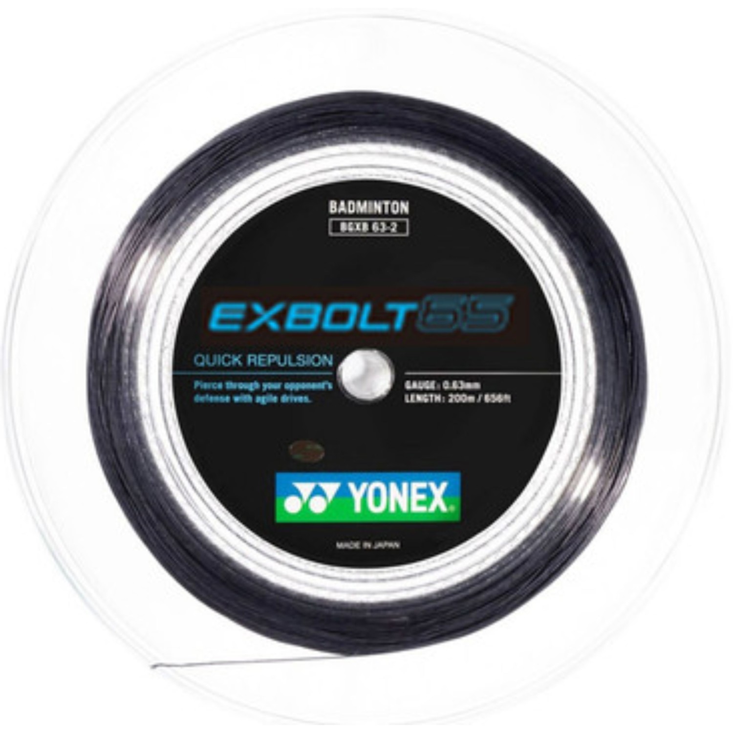 Yonex Exbolt 65 Black - 200 meter - KW FLEX Racket specialist