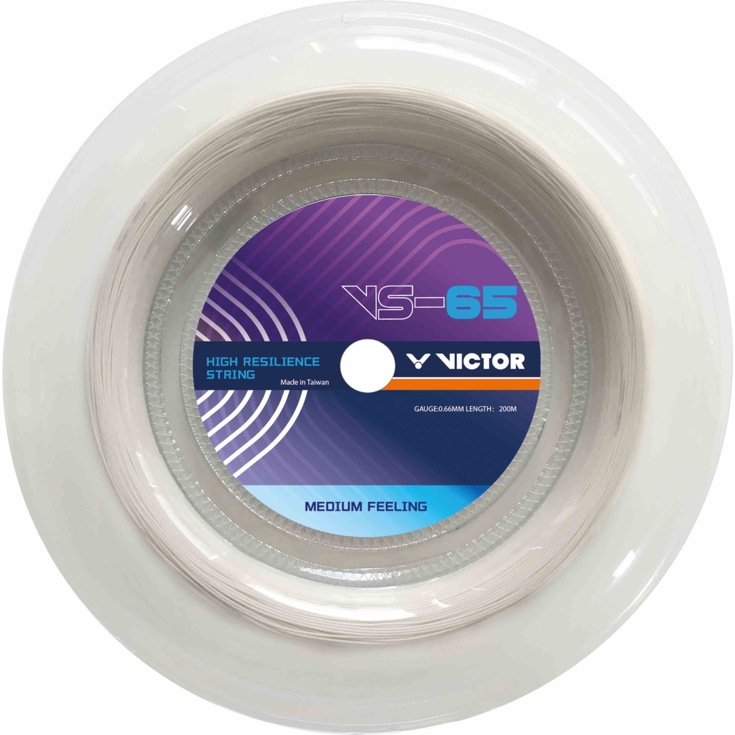 Victor VS-65 A White 0,65 mm - 200 meter - KW FLEX Racket specialist