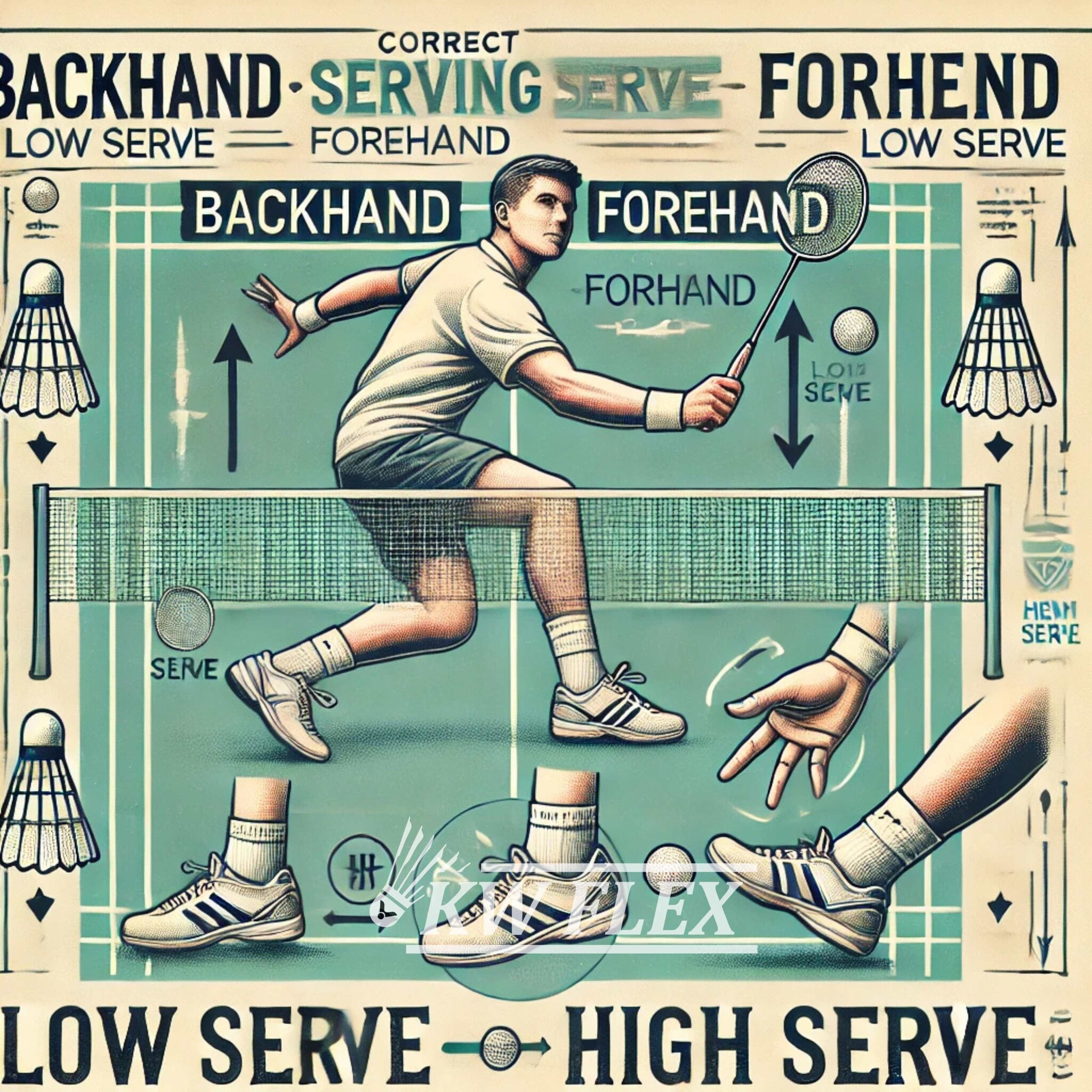 What is a good serve in badminton? - KW FLEX Racket specialist