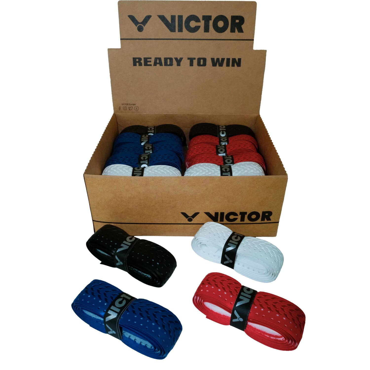 Victor Fishbone Grip Box 25x mixed - KW FLEX Racket specialist