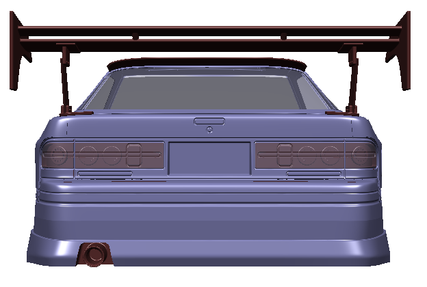 Rc Arlos - AF-RX7FCEX - Exhaust for Mazda RX-7 FC - Drifted