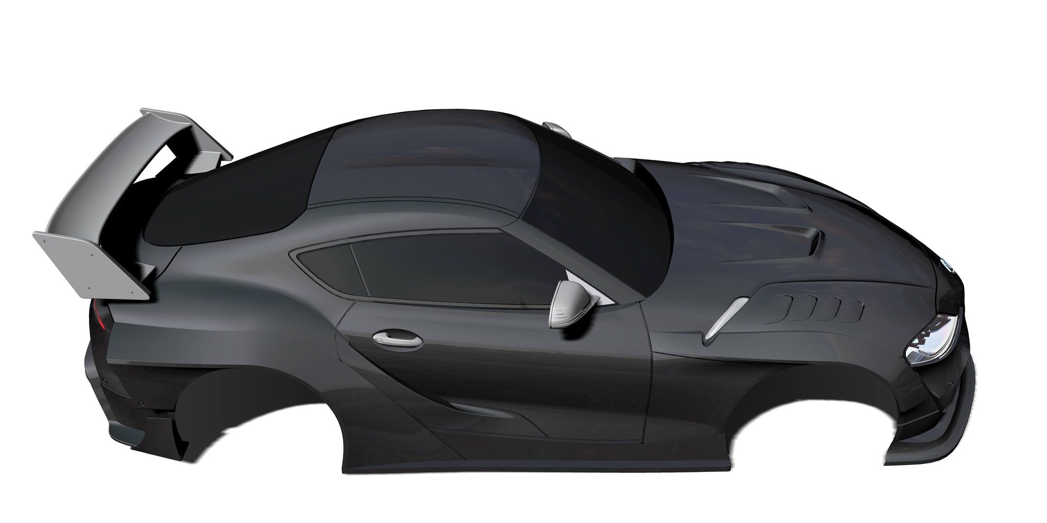 Rc Arlos - AF-LBWA90 - LB-WORKS Toyota Supra (A90) Clear Body - Drifted