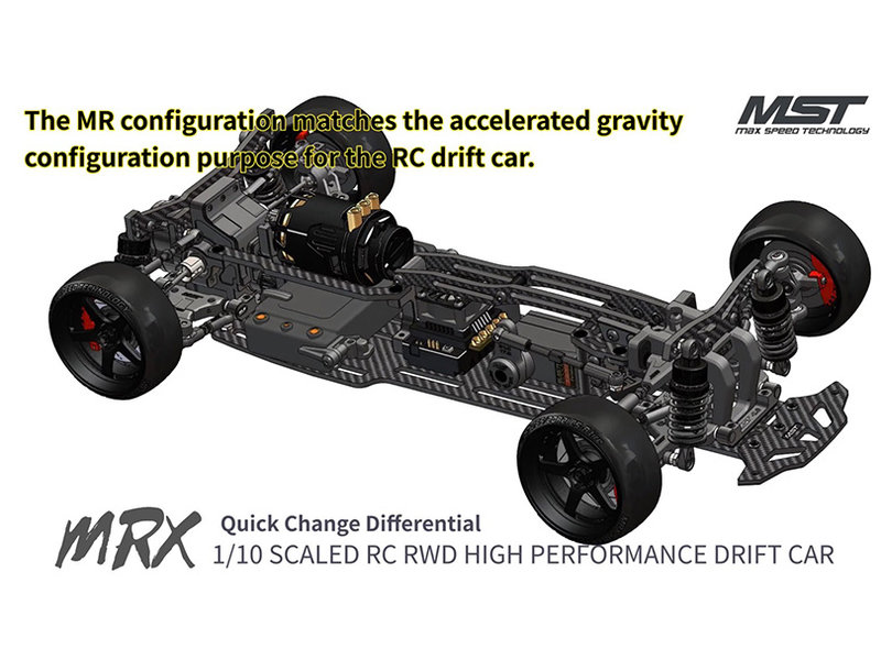 MST / 532203BK / MRX GT 2WD 1/10 Drift Car KIT - Drifted