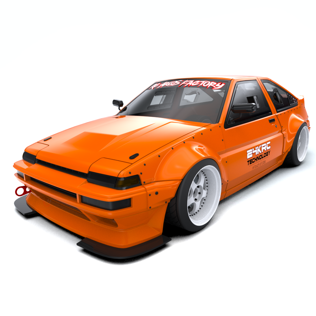 Rc Arlos - AF-DW86WK - D-Works Wide Body Kit for Toyota AE86 Trueno ...