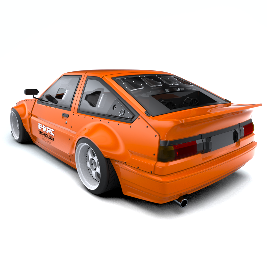 Rc Arlos - AF-DW86WK - D-Works Wide Body Kit for Toyota AE86 Trueno ...