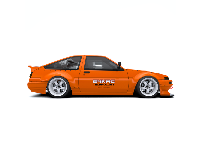 Rc Arlos - AF-DW86WK - D-Works Wide Body Kit for Toyota AE86 Trueno ...