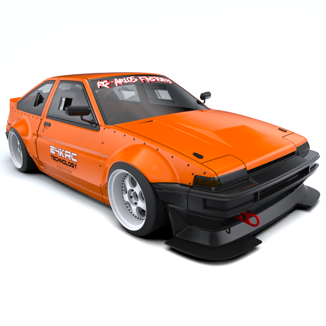 Rc Arlos - AF-DW86WK - D-Works Wide Body Kit for Toyota AE86 Trueno ...