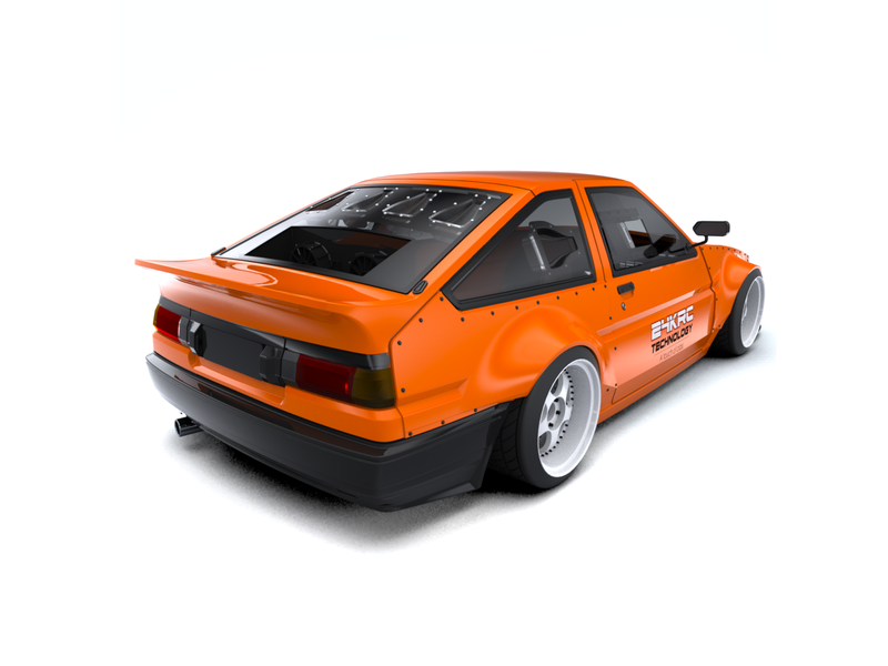 Rc Arlos - AF-DW86WK - D-Works Wide Body Kit for Toyota AE86 Trueno ...