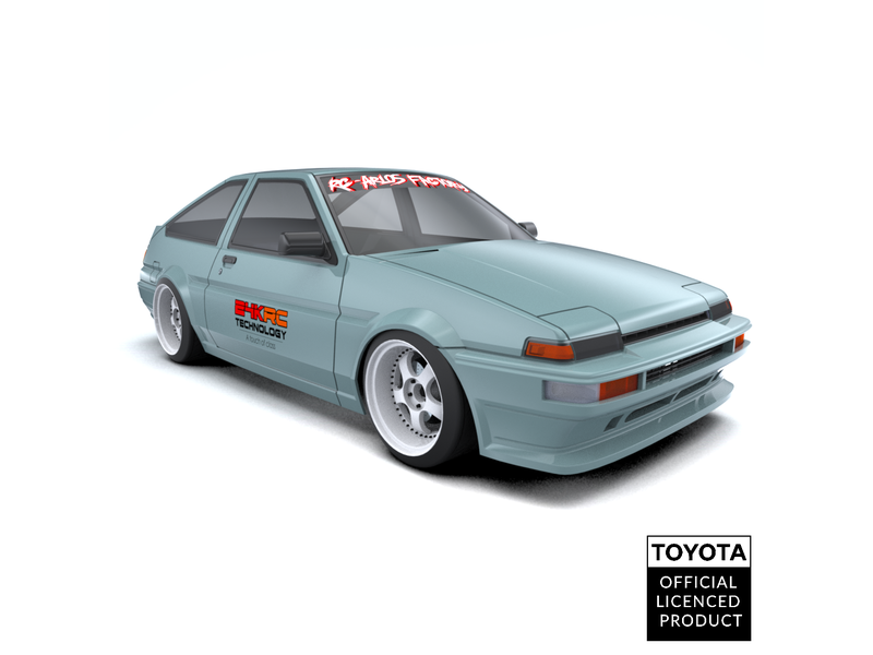Rc Arlos - AF-AE86T - Toyota AE86 Trueno Clear Body - Drifted