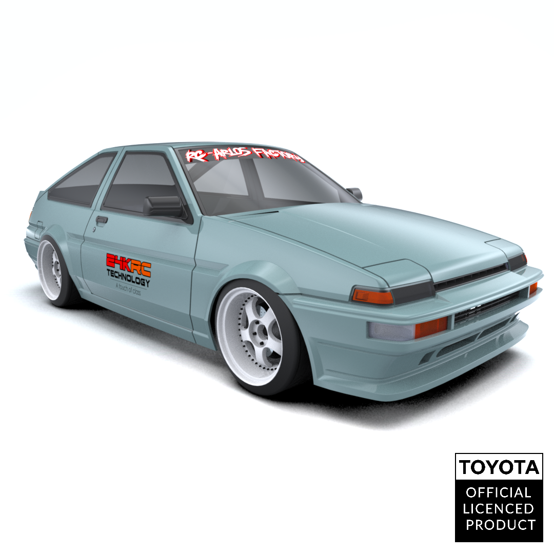 Rc Arlos - AF-AE86T - Toyota AE86 Trueno Clear Body - Drifted