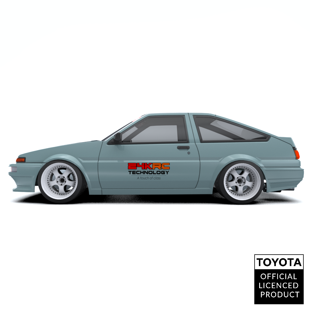 Rc Arlos - AF-AE86T - Toyota AE86 Trueno Clear Body - Drifted