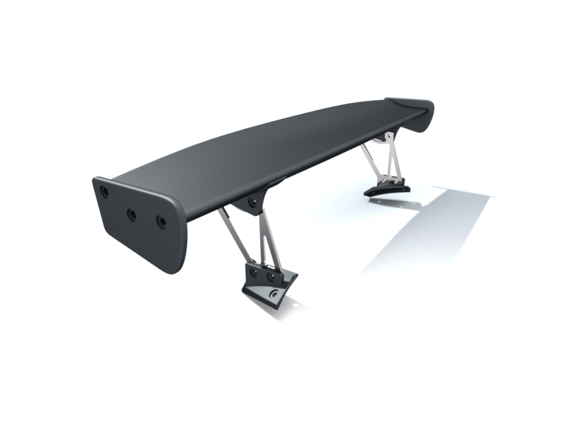 Rc Arlos - AF-BM350ZRW - Rear Wing for Nissan 350Z Brian Mc. - Drifted