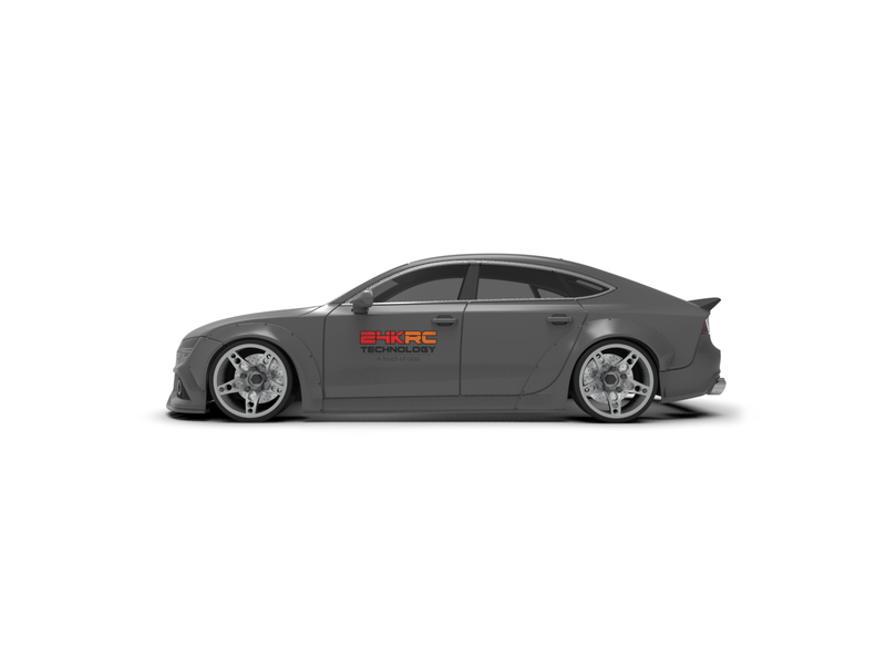 Rc Arlos - AF-LBWKRS7 - Liberty Walk Body Kit for Audi RS7 - Drifted
