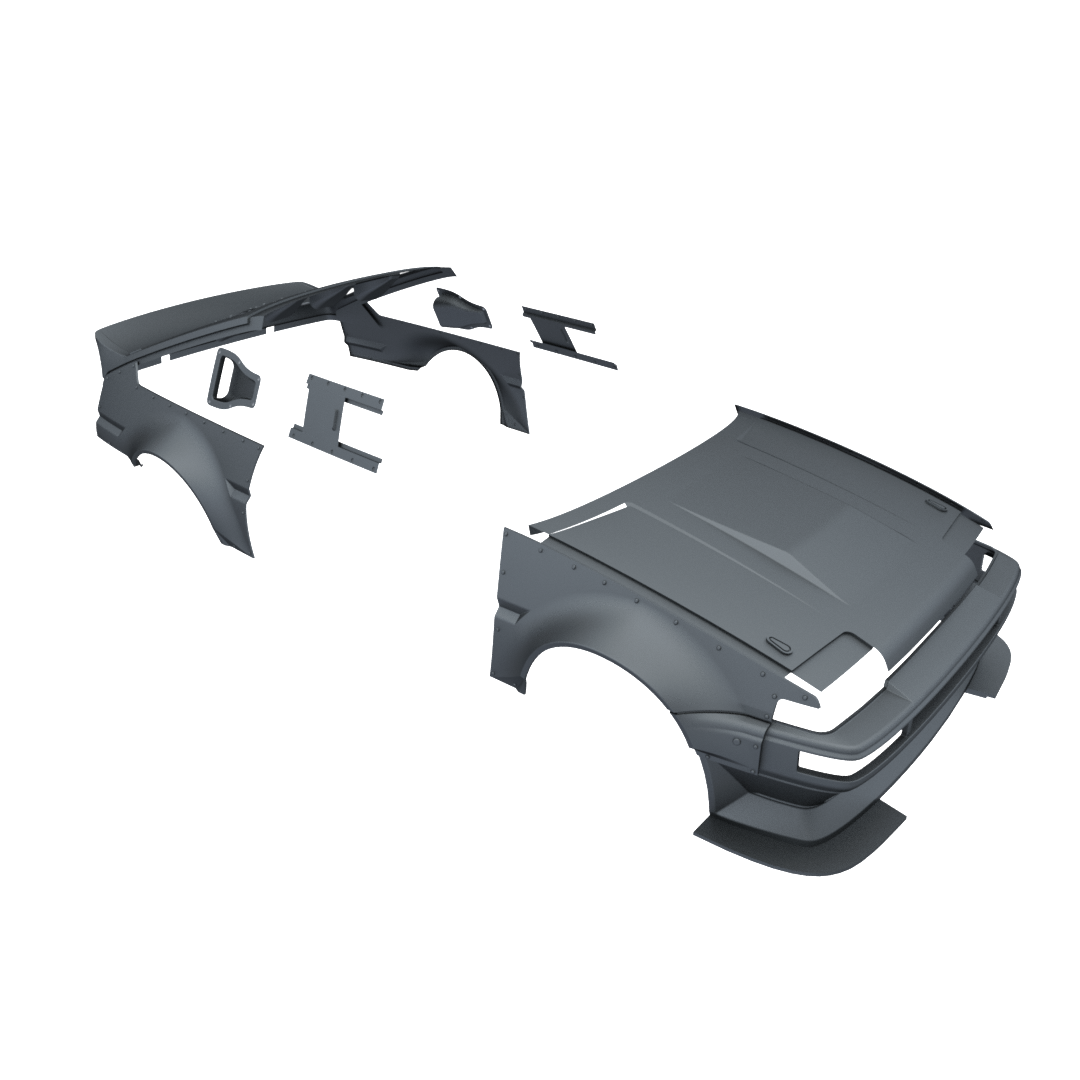 Rc Arlos - AF-DW86WK - D-Works Wide Body Kit for Toyota AE86 Trueno ...