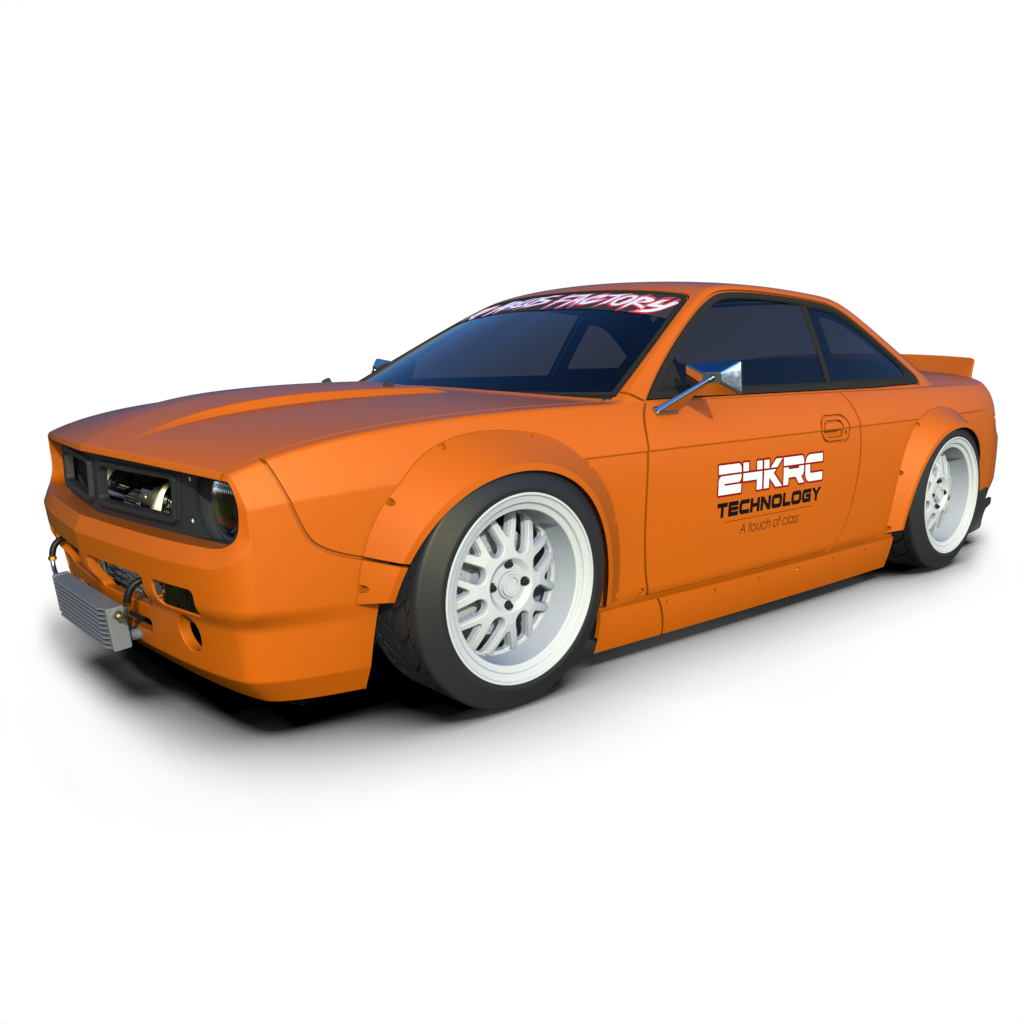 Rc Arlos - 24K8000 - Nissan 240sx S14 Boss V2 Rocket Bunny Clear Body ...
