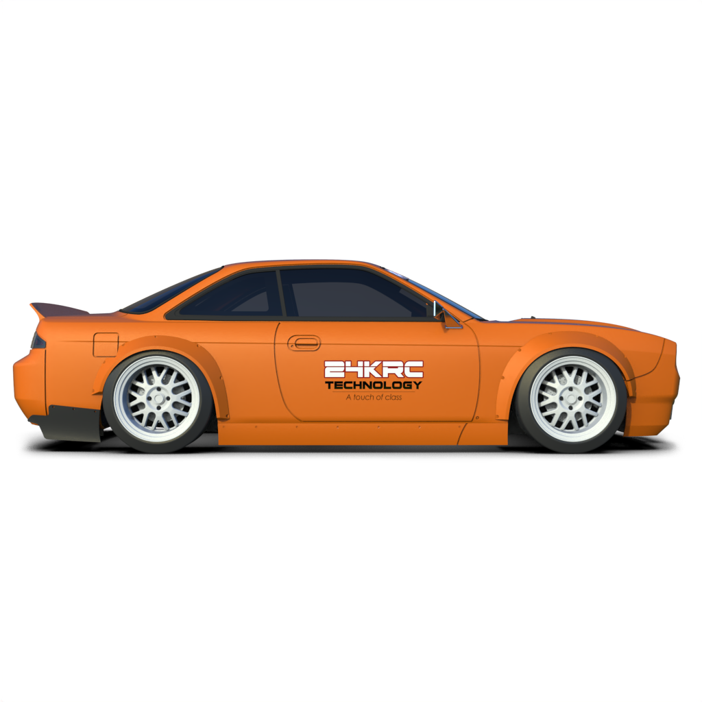 Rc Arlos - 24K8000 - Nissan 240sx S14 Boss V2 Rocket Bunny Clear Body ...