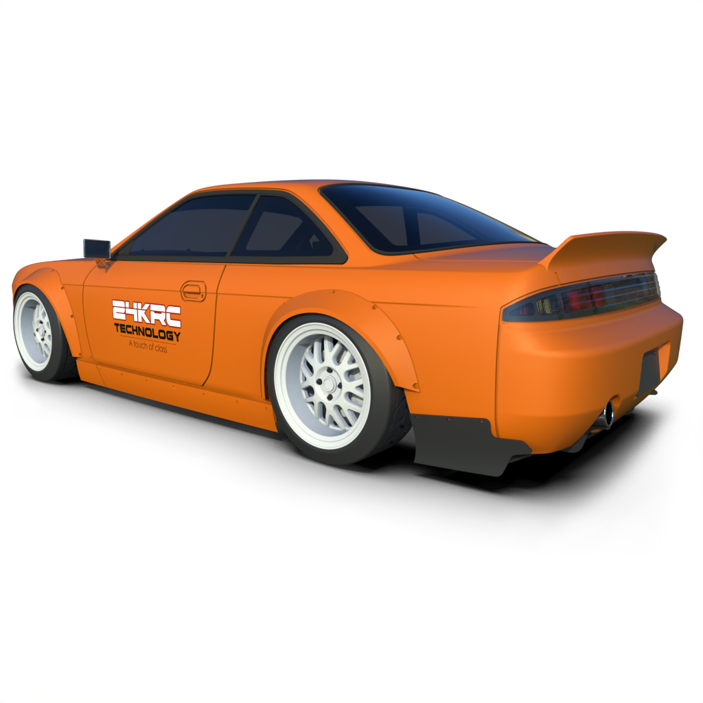 Rc Arlos - 24K8000 - Nissan 240sx S14 Boss V2 Rocket Bunny Clear Body ...