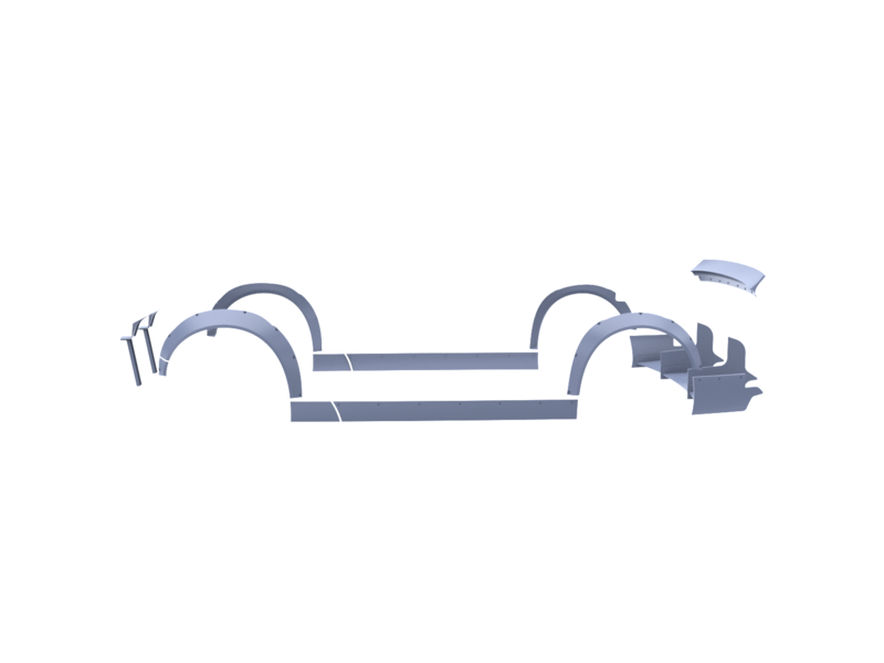 Rc Arlos - 24K8000 - Nissan 240sx S14 Boss V2 Rocket Bunny Clear Body ...