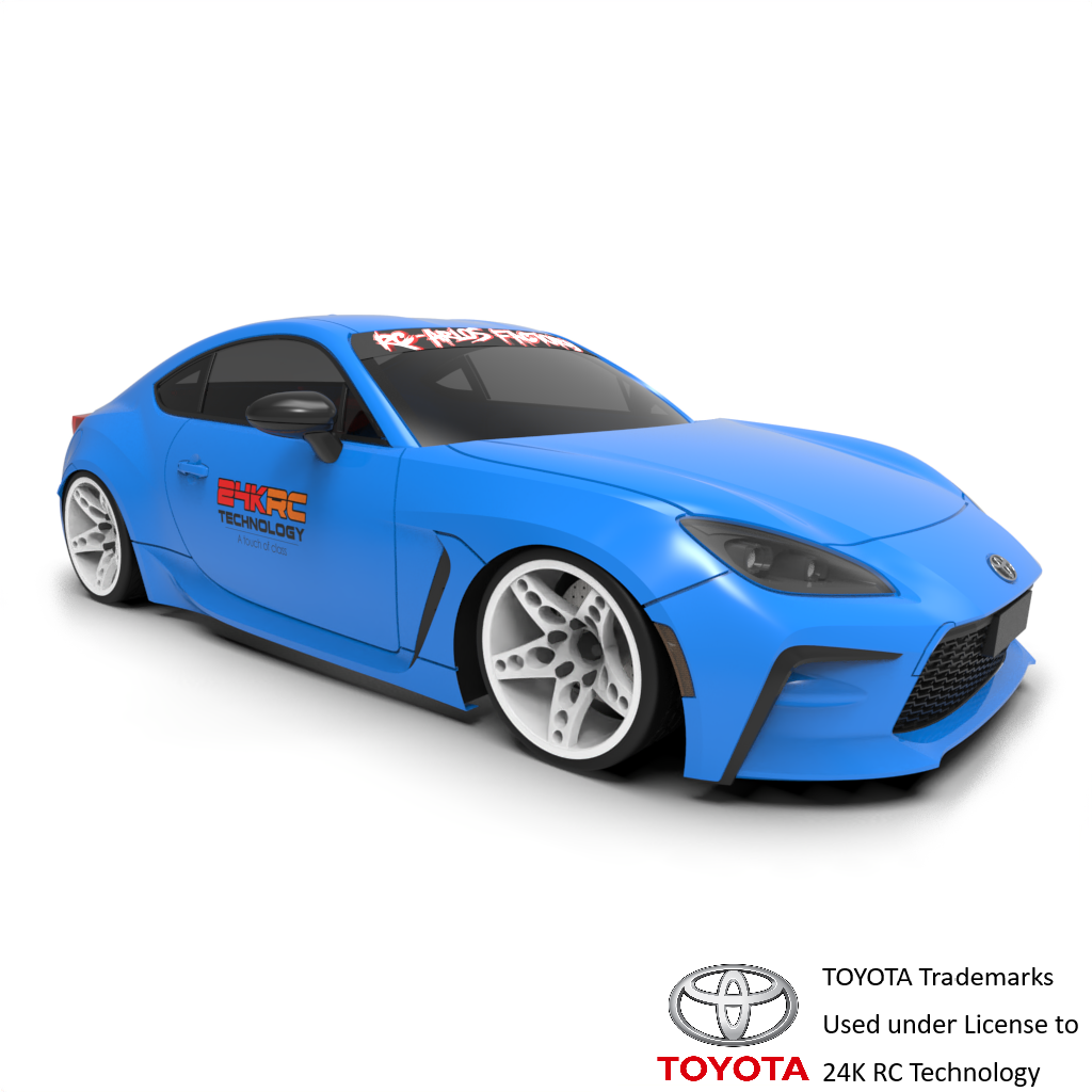 24K RC Technology - 24K5000 - Toyota GR86 Clear Body - Drifted