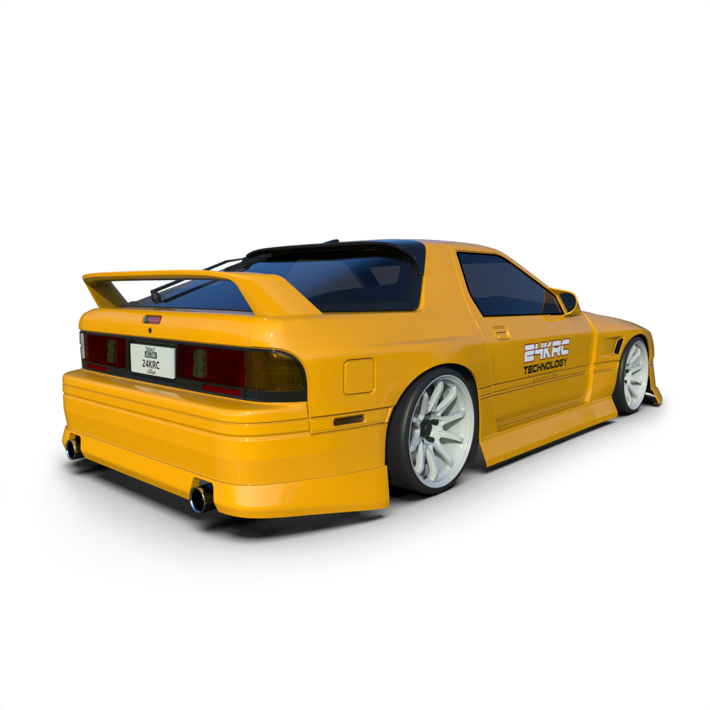 Rc Arlos - 24K2009 - Rear Spoiler for Mazda RX-7 FC BN Sports - Drifted