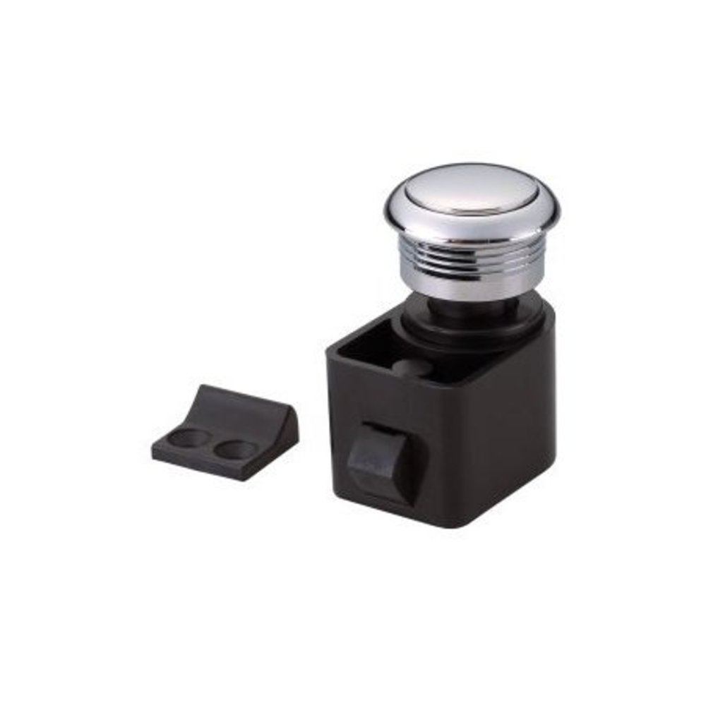 Drukknop sluiting inclusief knop, ring en slotplaat voor cabinet kastjes