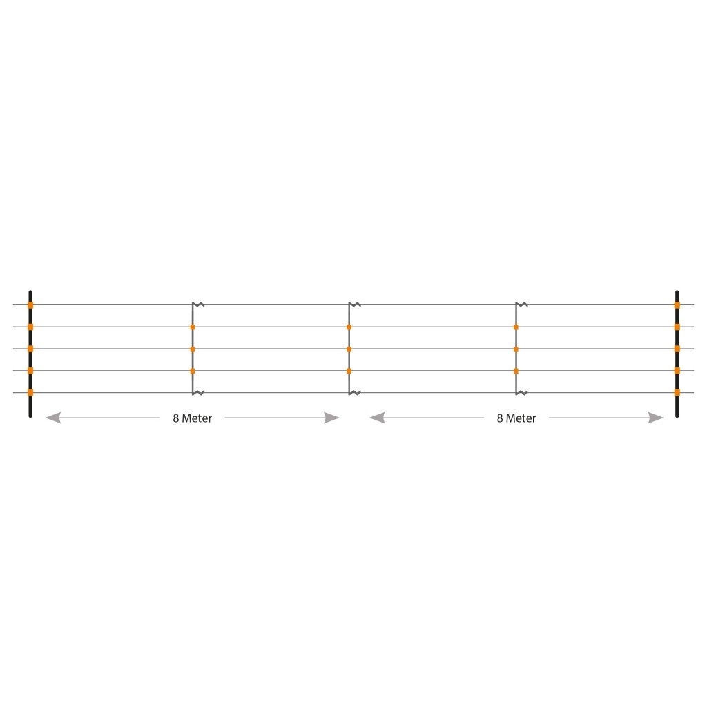 10x Gallagher Insulated Line Post Dropper 0.95 m - Electric Fence Online