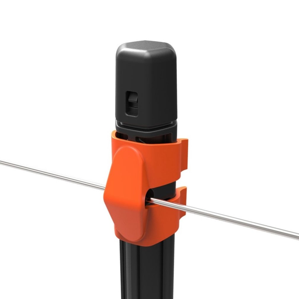 20x Gallagher Wire Clip Insulator for Line Post - Electric Fence Online