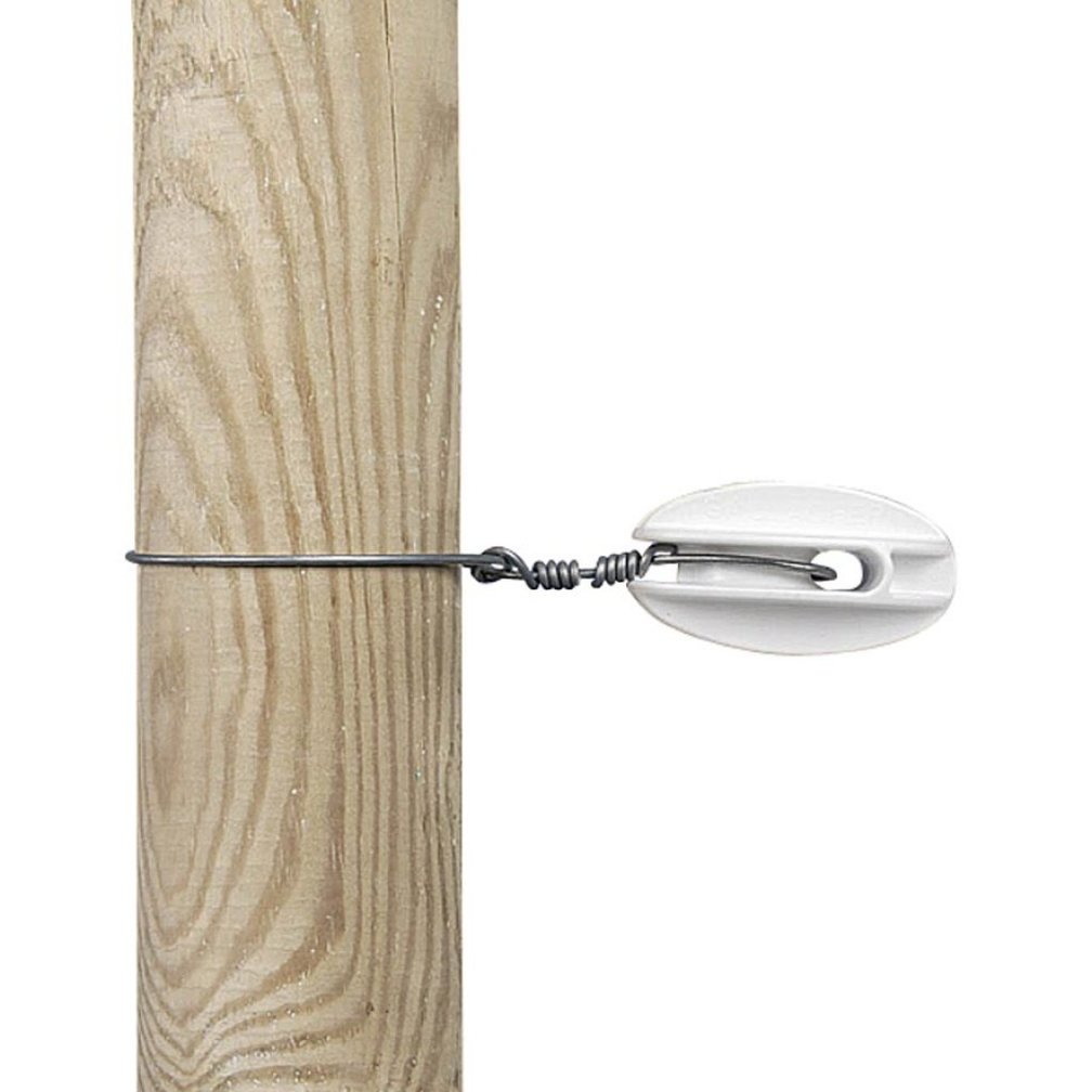 Gallagher Strain Insulator Reinforced - White - Electric Fence Online