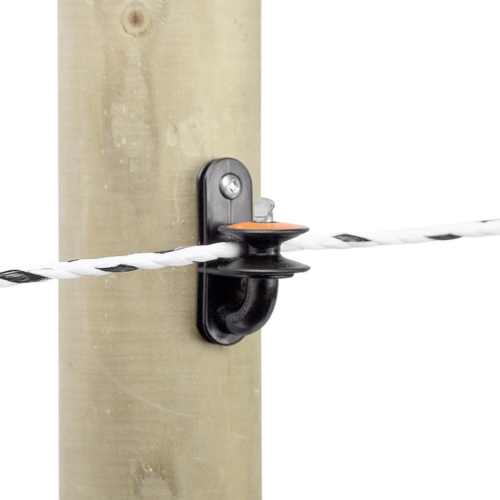 5x Gallagher Roller Screw-in Insulator - For Corner Posts