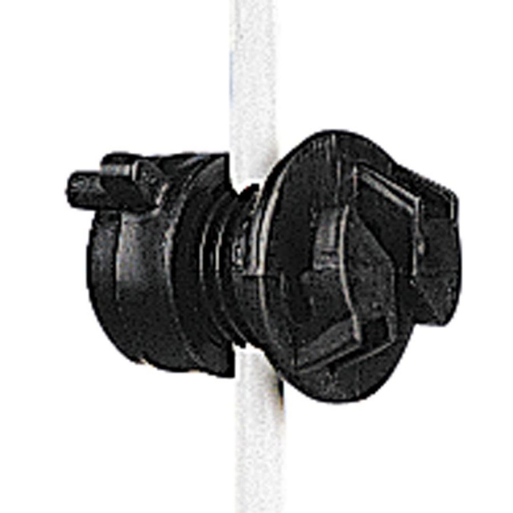 20x Gallagher Screw-on Rod Insulator 4/10 mm - Black - Electric Fence ...