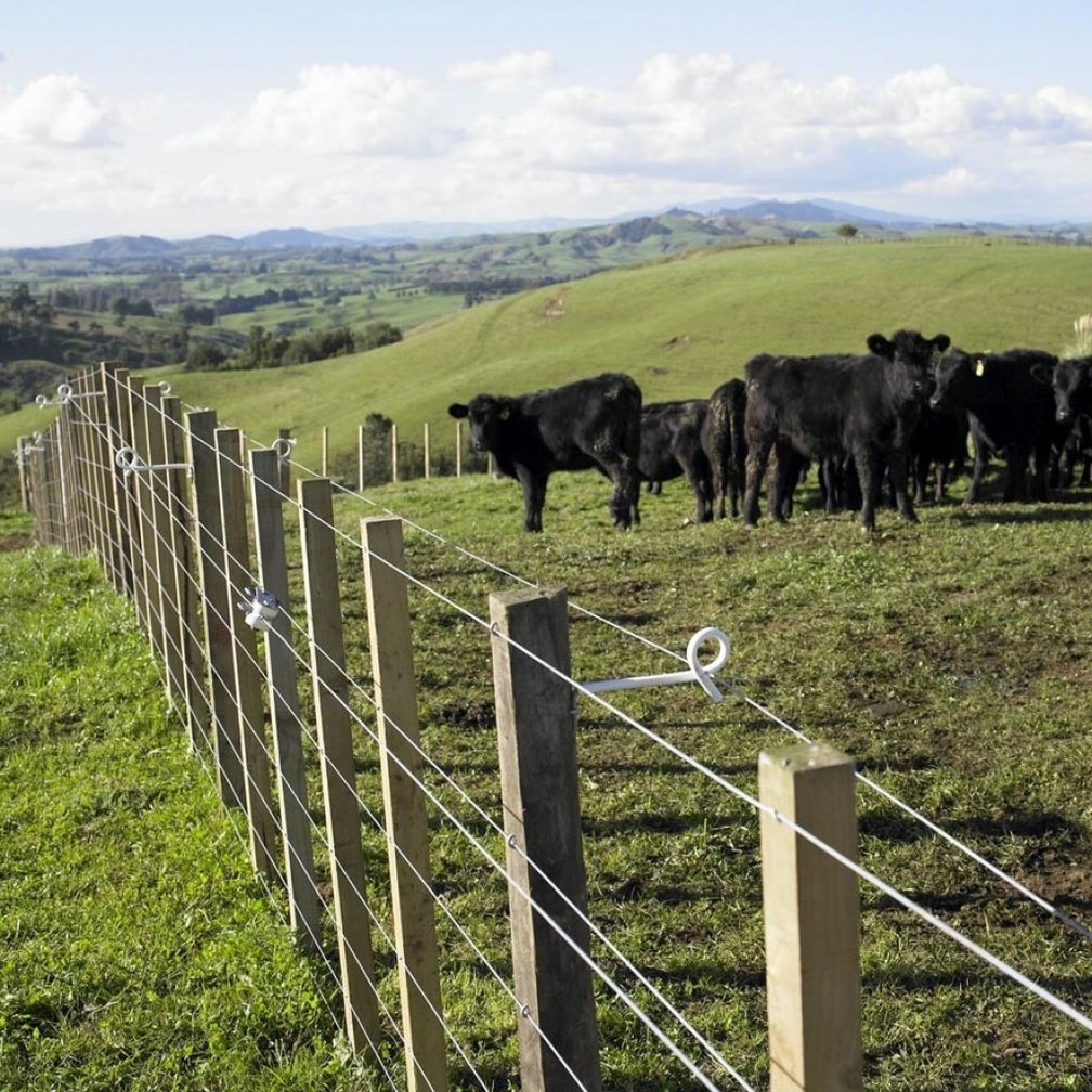 10x Gallagher Offset Pigtail Insulator 17.5 cm - White - Electric Fence ...