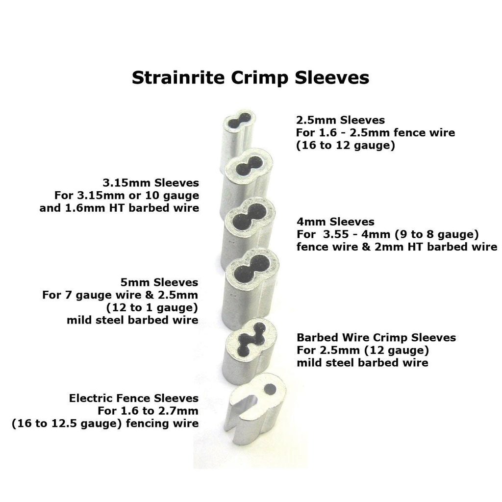 Strainrite Crimp Sleeves - 2.5 mm (50 pcs.)