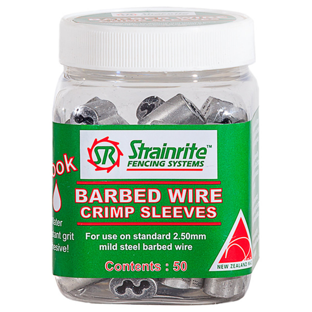 Strainrite Crimp Sleeves Barbed Wire (50 pcs.) - Electric Fence Online