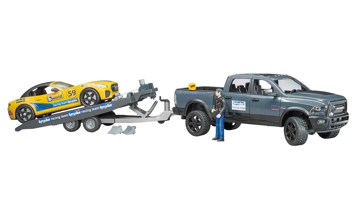 Bruder RAM 2500 Power Wagon and Roadster Racing Team 1:16