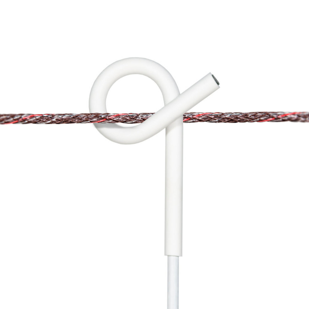 10x Pulsara Pigtail Post 1.0 m - White - Electric Fence Online