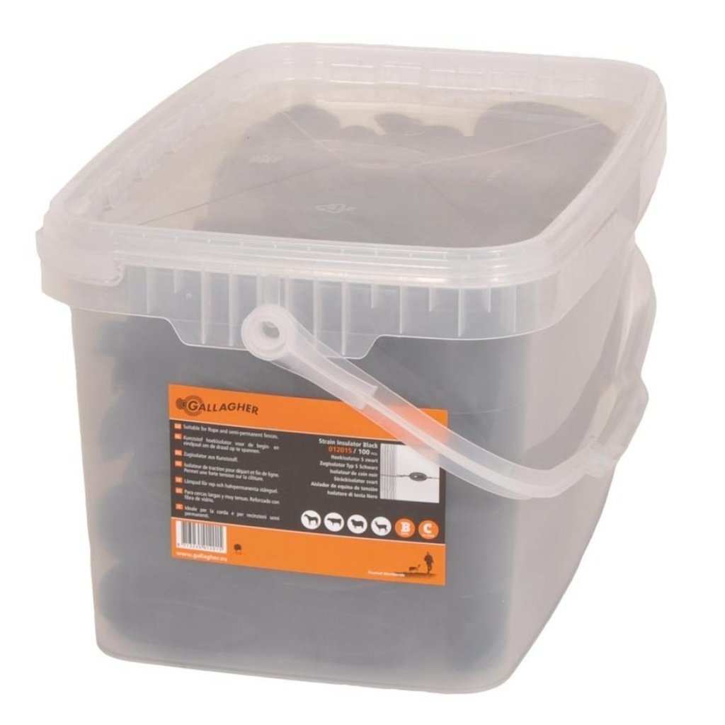 Gallagher Strain Insulator - Black - Electric Fence Online