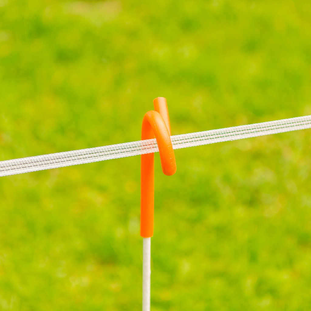 10x Gallagher Spring Steel Pigtail Post 1.0 m - Orange - Electric Fence ...