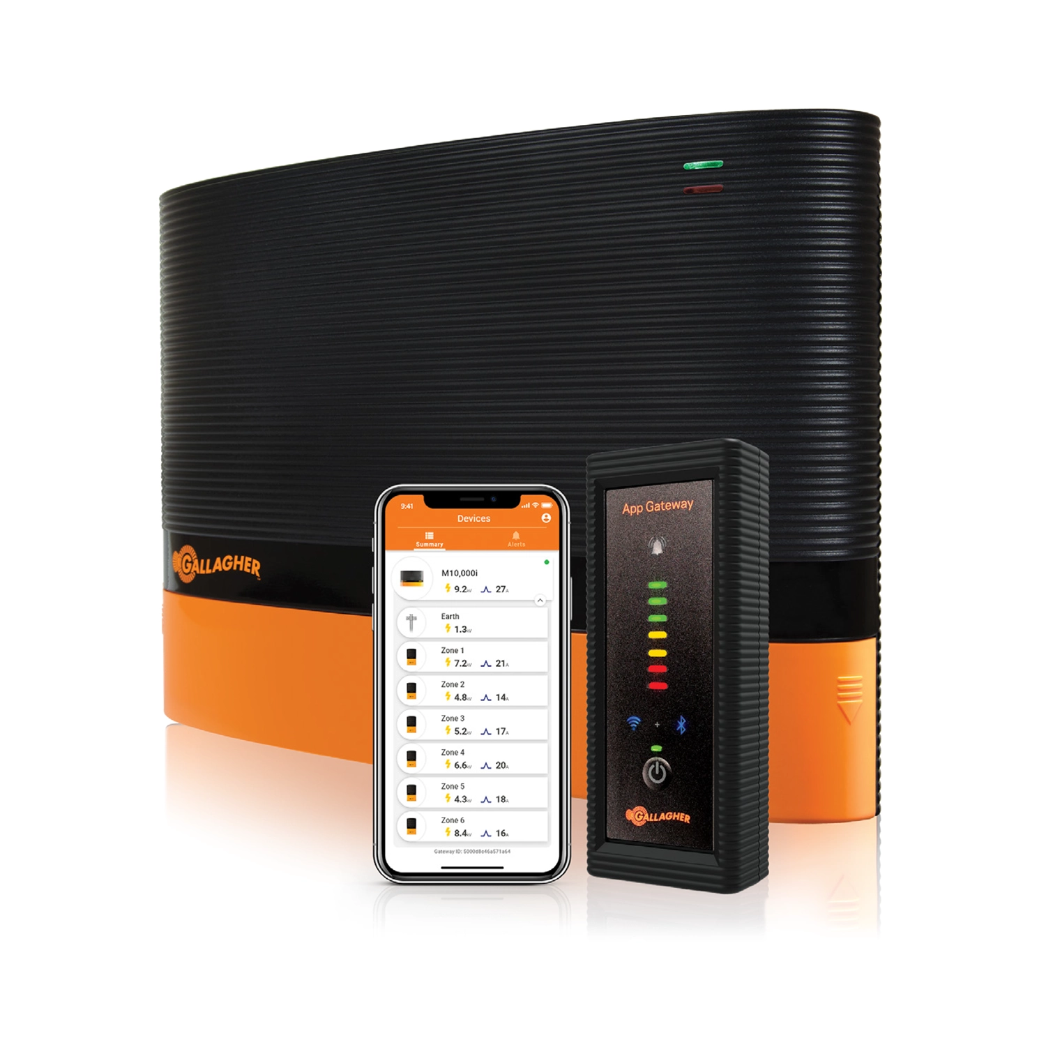 Gallagher MBS1000i electric fence energiser (Multi Power 12V/230V)