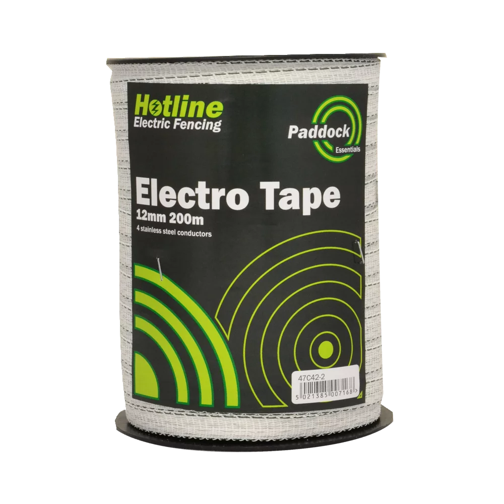 Paddock Essentials - 12m Electro-Tape | Budget Electric Fencing