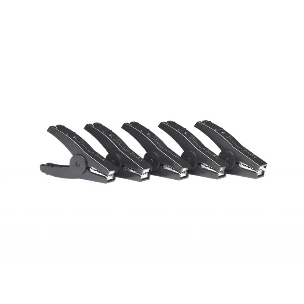 5x Gallagher Crocodile Clips - Insulated Stainless Steel - Black