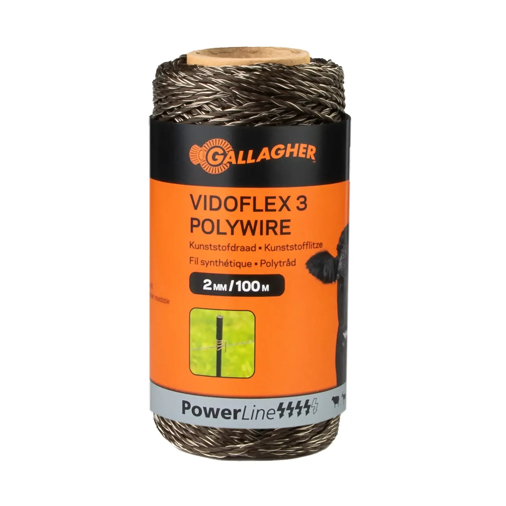 Gallagher Vidoflex 3 PowerLine Polywire 100m - Terra